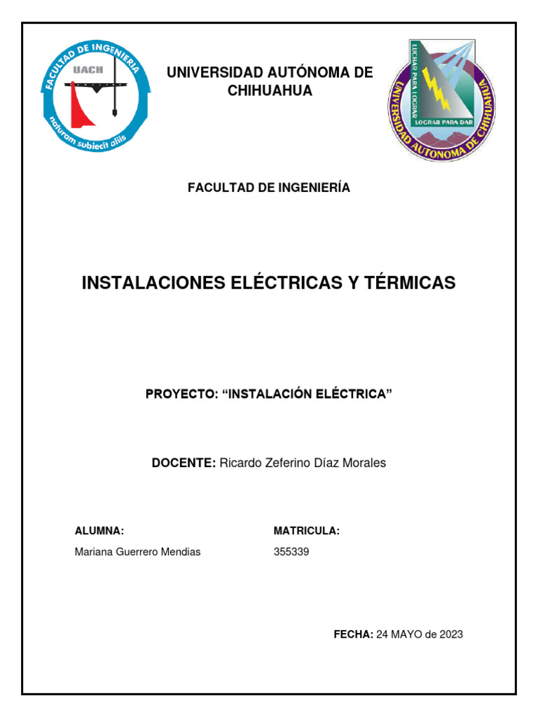 Instalacion Electrica | PDF | Ingenieria Eléctrica | Cableado eléctrico