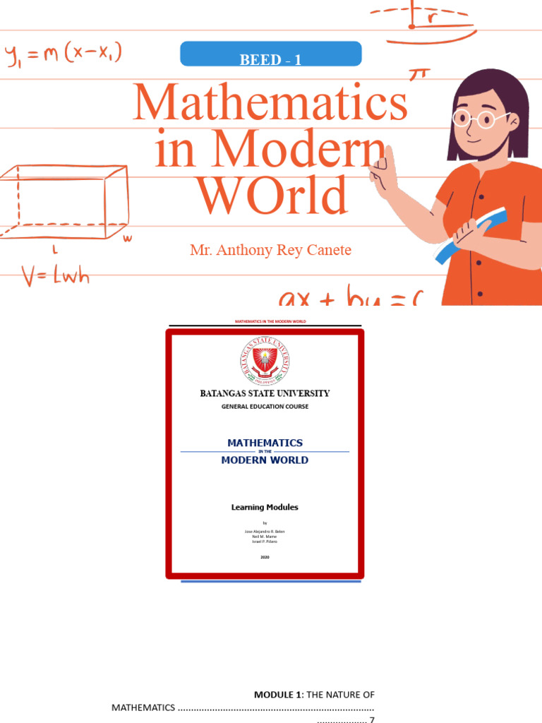 MMW - Mod 1 (Educ Class) | PDF | Mathematics | Learning