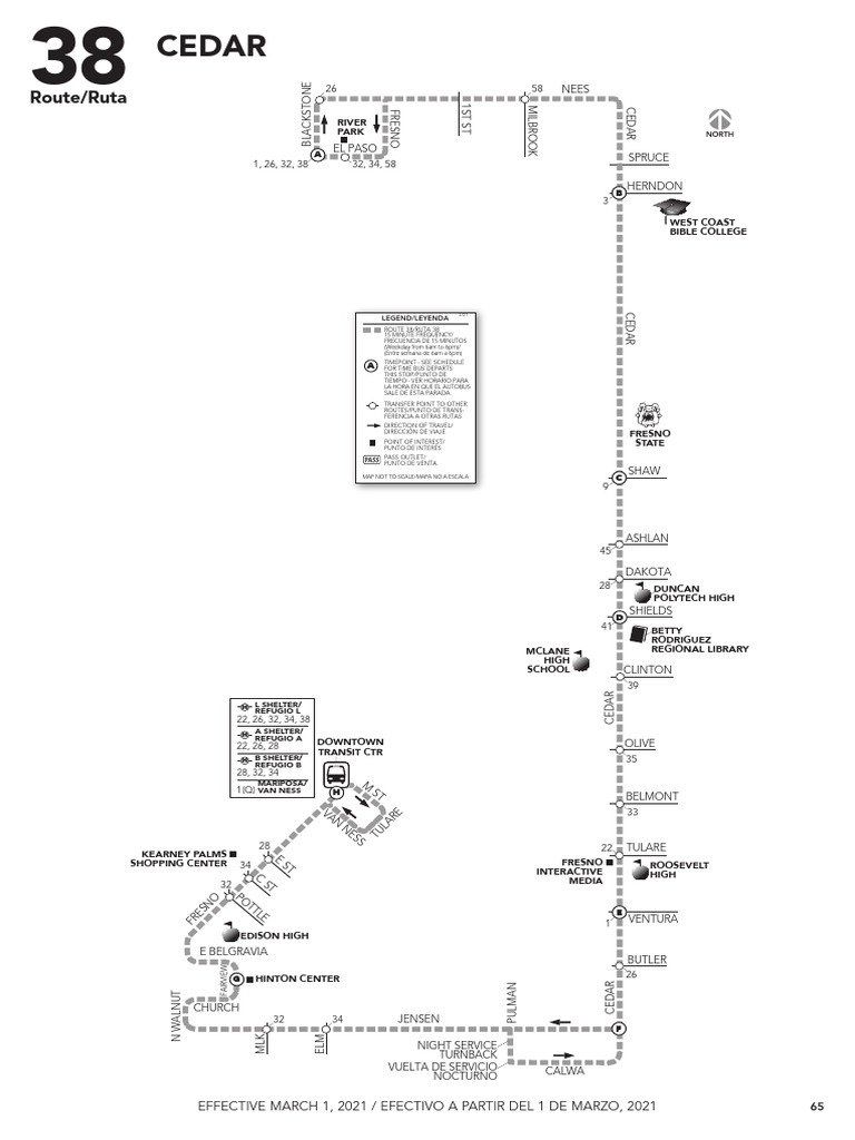 Cedar: Route/Ruta | PDF