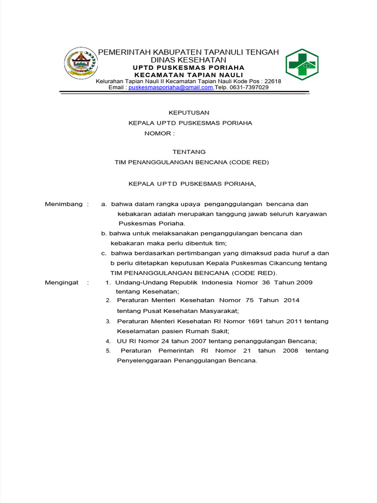 1.4.4 Ep 2 SK Manajemen Tim Code Red | PDF