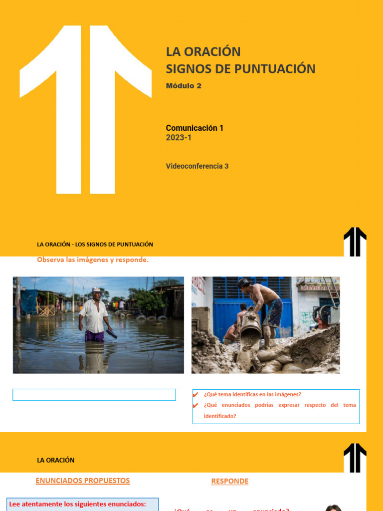 Semana 3 - La Oración y Los Signos de Puntuación | PDF | Oración ...