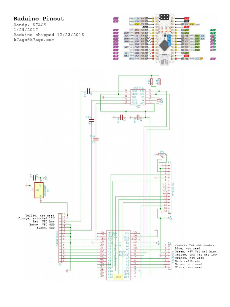 Raduino Diag v3 | PDF | Arduino | Computer Hardware