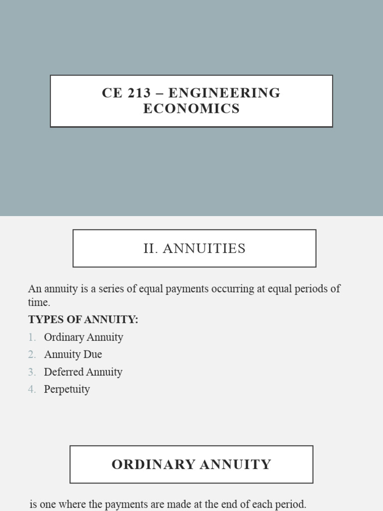 Chapter 2 ANNUITIES | PDF | Present Value | Interest
