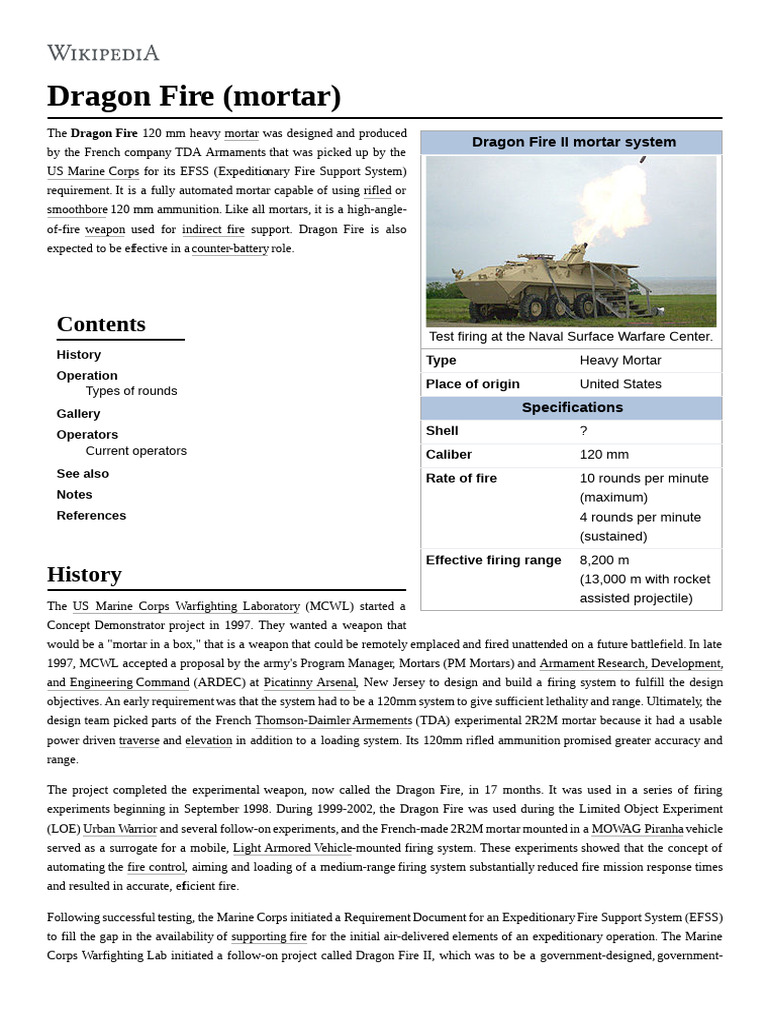 Dragon Fire (Mortar) | Download Free PDF | Projectiles | Hazards