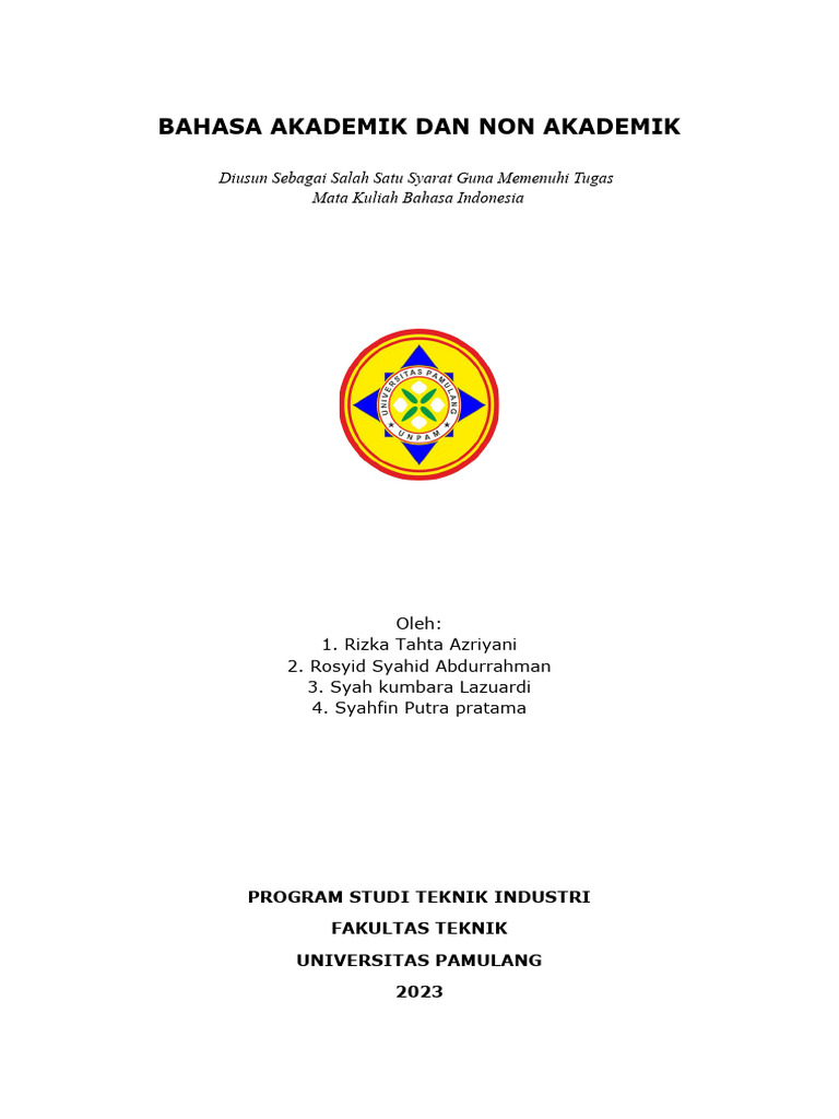 Ragam Bahasa Akademik dan Non Akademik | PDF