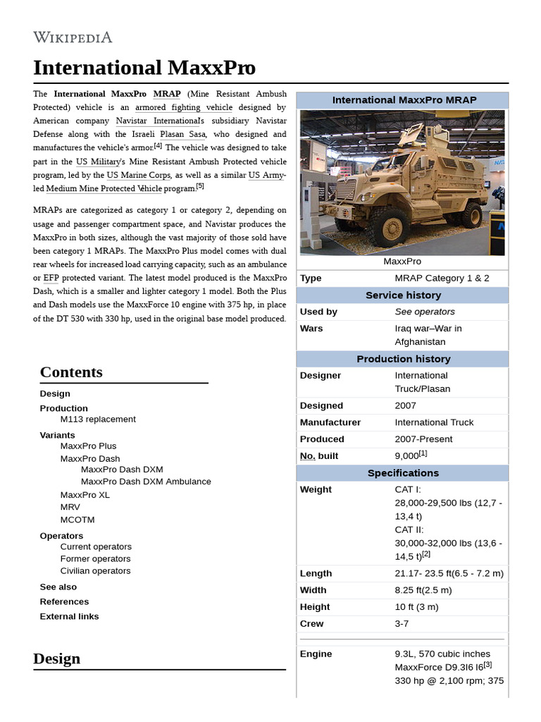 International MaxxPro | PDF