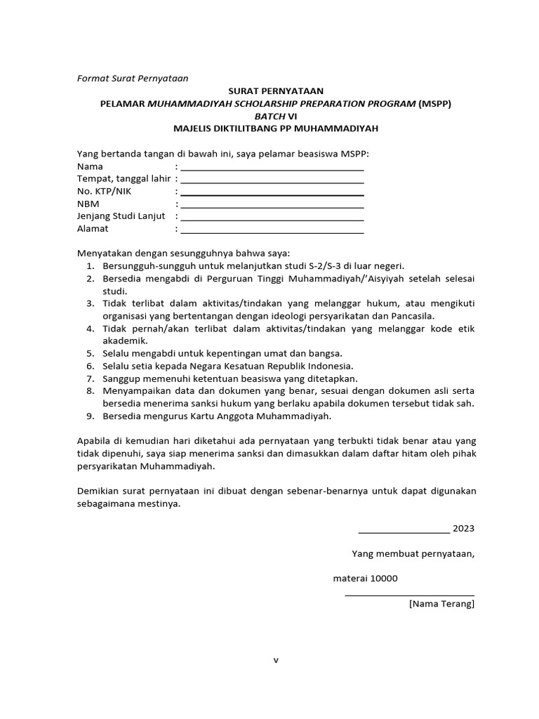 Buku Panduan MSPP Batch VI Tahun 2023 | PDF