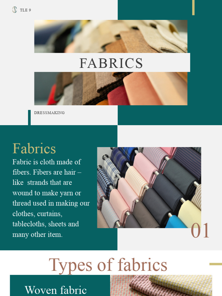 Types of Fabrics with Descriptions | PDF | Home & Garden