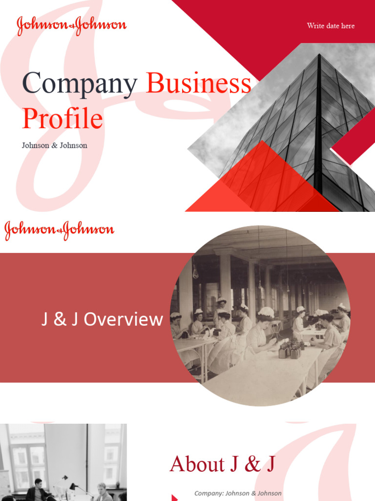 J & J Company Profile Business Presentation | PDF | Johnson & Johnson ...