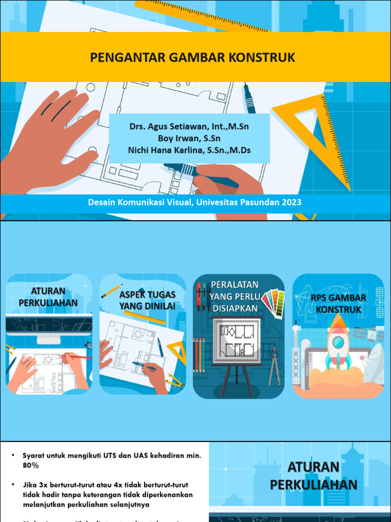 Pert 1-Pengantar Gambar Konstruk | PDF