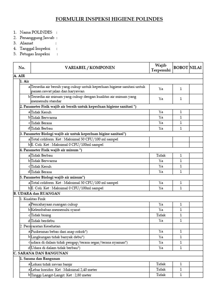 Form Ikl Polindes | PDF