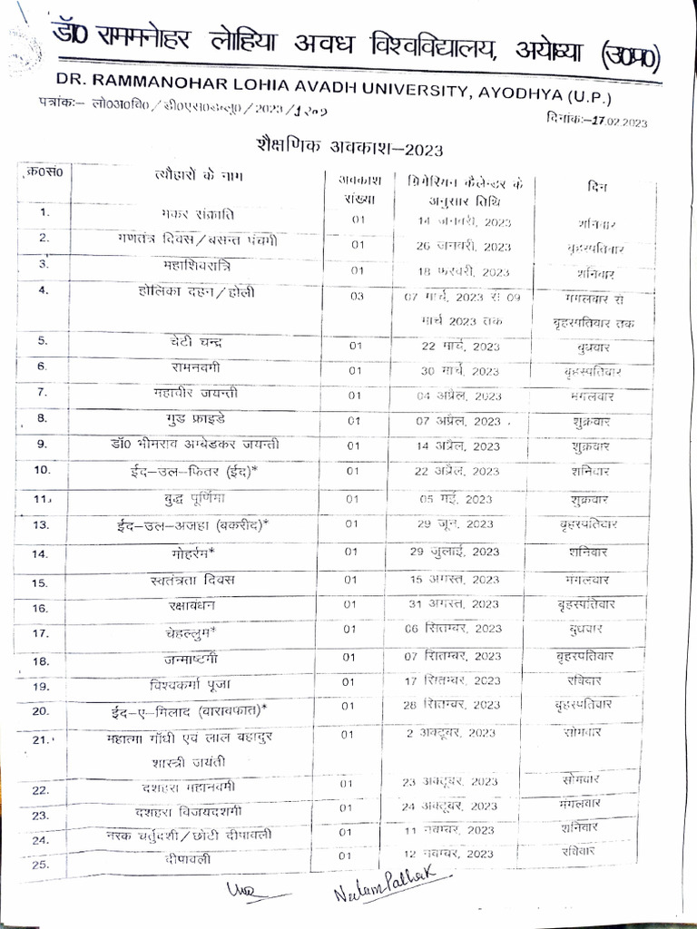 RML Holiday170223122322 | PDF