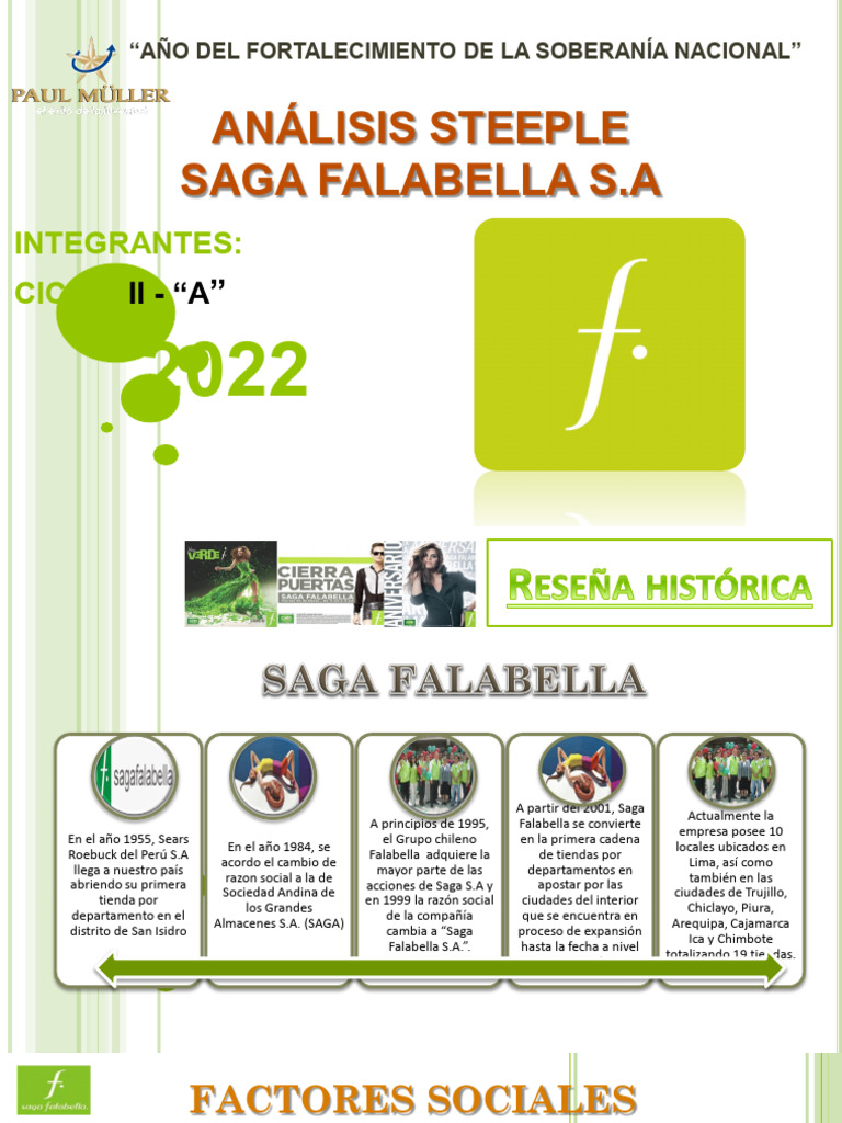 Análisis STEEPLE de Saga Falabella | PDF | Economias