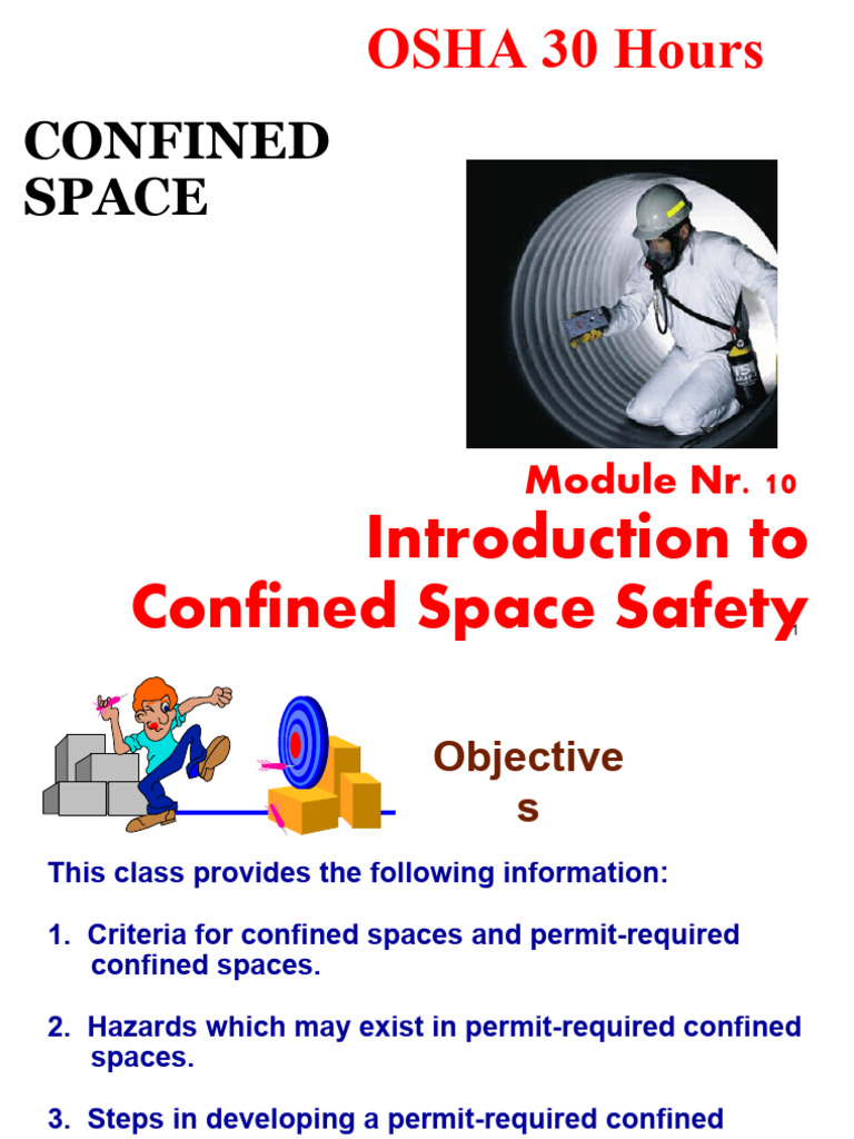 10 - Confined Space | PDF | Occupational Safety And Health Administration | Occupational Safety ...