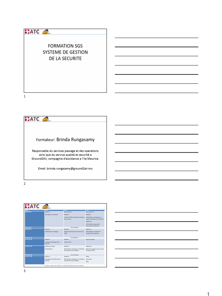 SGS - FR Congo - Support Complet | PDF