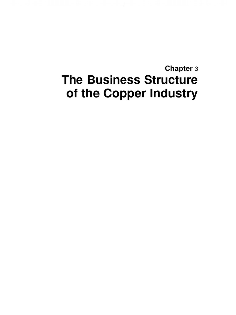 Copper Industry Business Structure | PDF | Mining | Economies