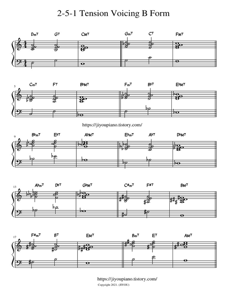 2-5-1 Tension Voicing B Form | PDF
