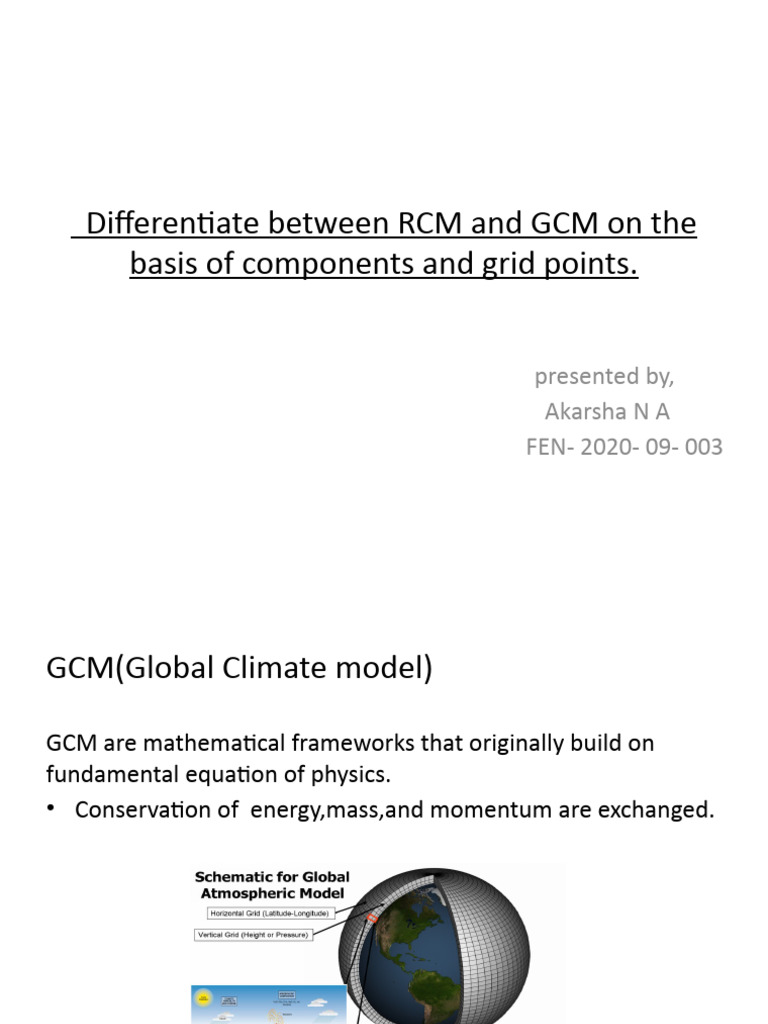 RCM & GCM | PDF