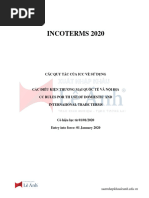 INCOTERMS 2020-TÀI LIỆU TIẾNG VIỆT | PDF