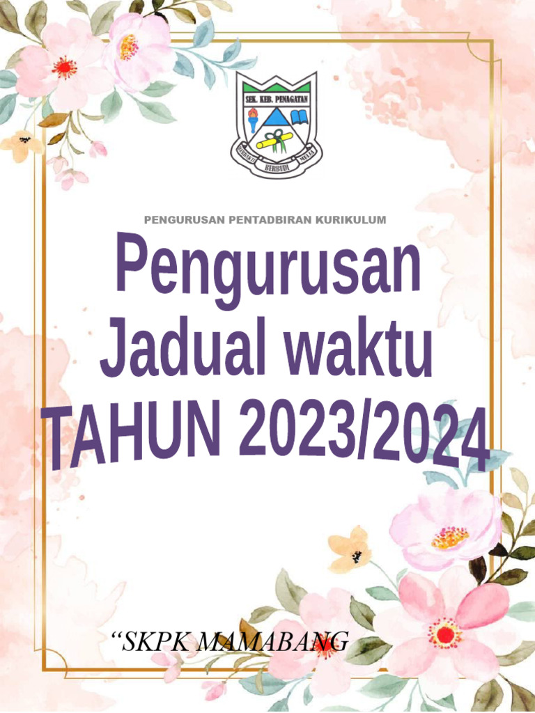 Jadual Waktu Dan Fail Rekod Mengajar | PDF