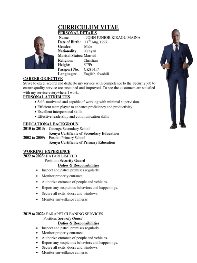 John Junior Maina Security | PDF
