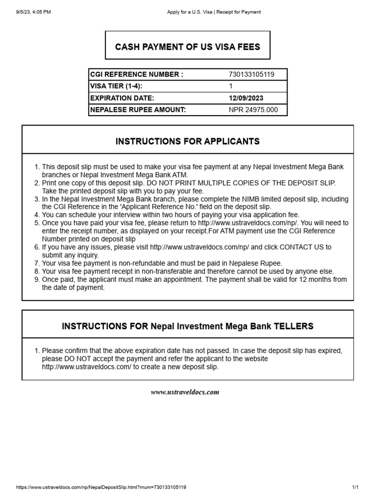 Samarth - CGI Refernce Number | PDF | Visa Inc. | Fee