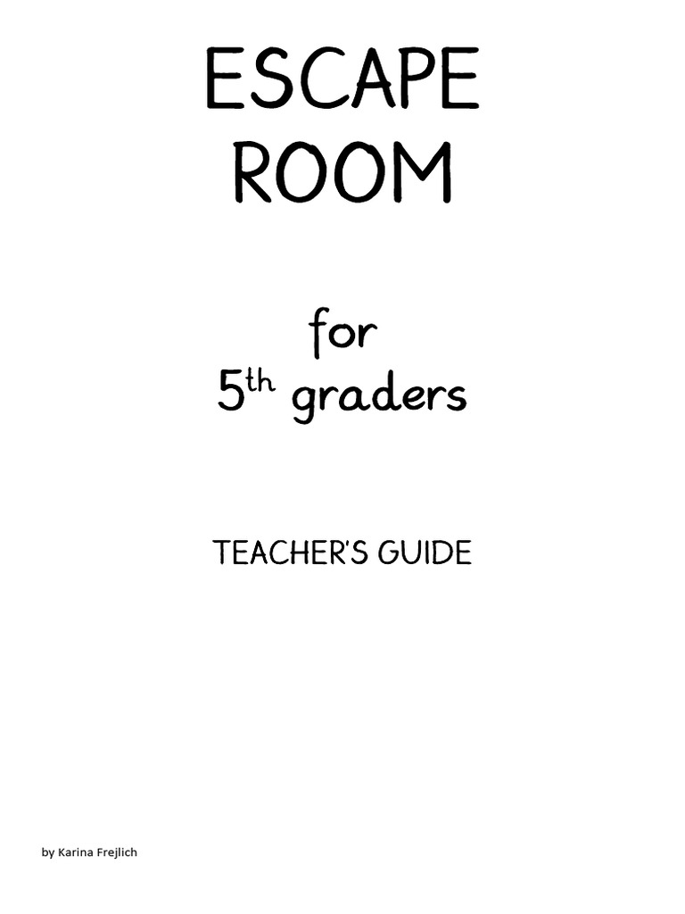 01 5th Grade ESCAPE ROOM | PDF