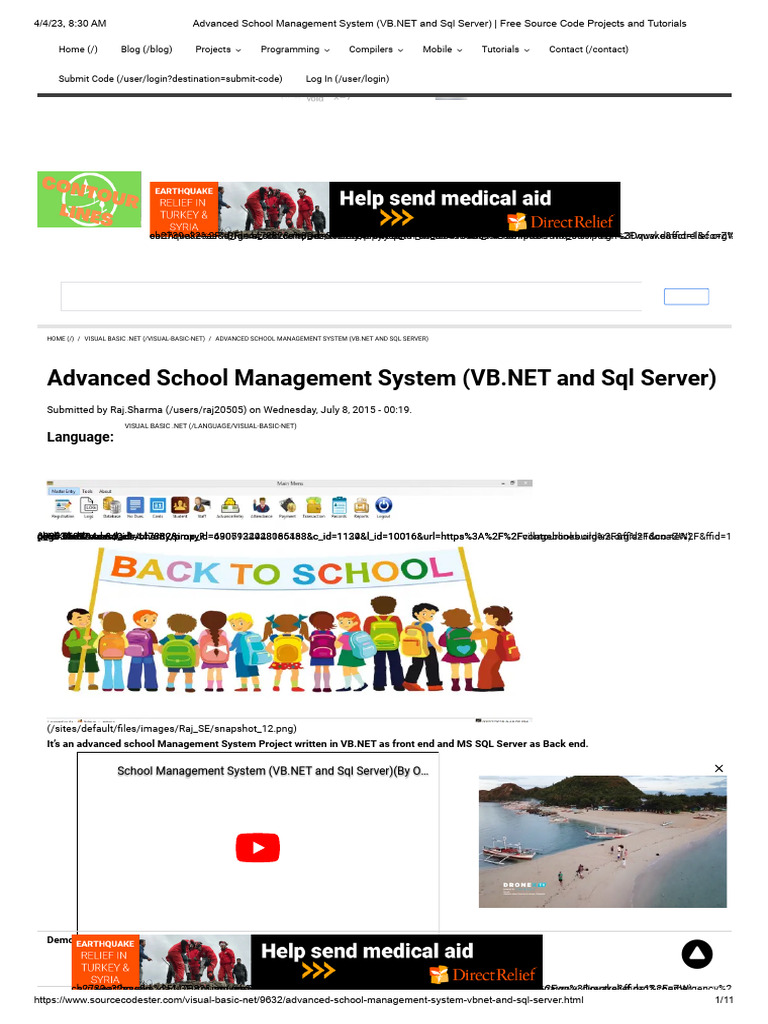 Advanced School Management System (VB - NET and SQL Server) - Free ... Advanced School Management System (VB - NET and SQL Server) - Free ...