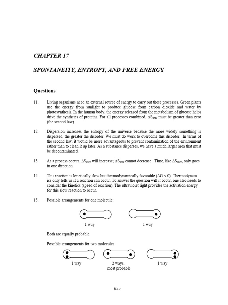 Solutions Manual Chapter17 | PDF | Chemical Kinetics | Chemical Reactions