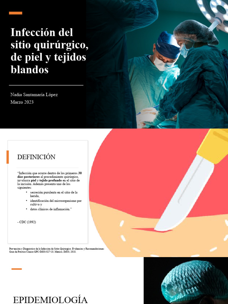 Infección Del Sitio Quirúrgico, De Piel y | PDF
