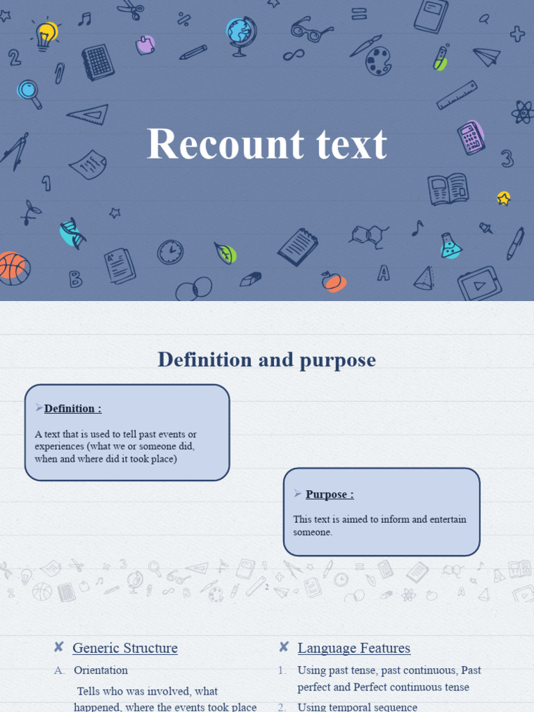 Recount Text Kelas 8 | PDF | Language Arts & Discipline | Self-Improvement
