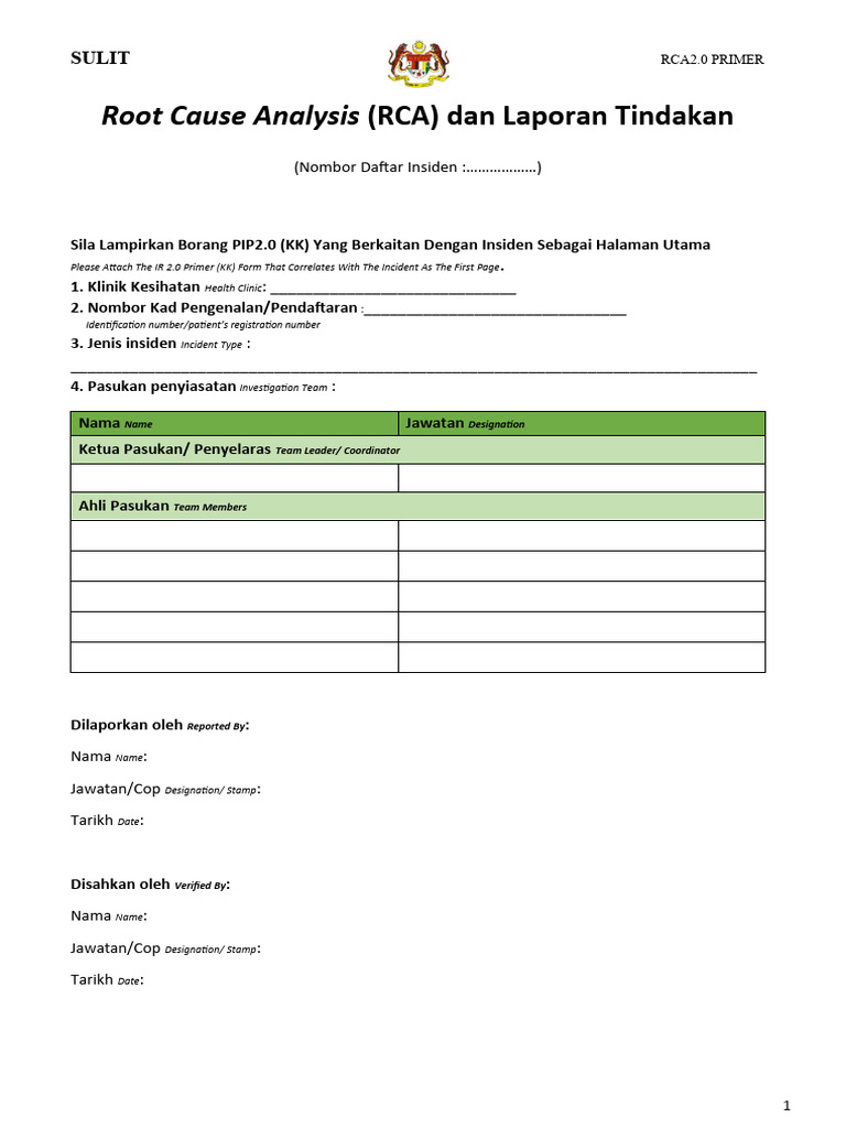 Format Rca 2.0 | PDF | Patient Safety | Simulation