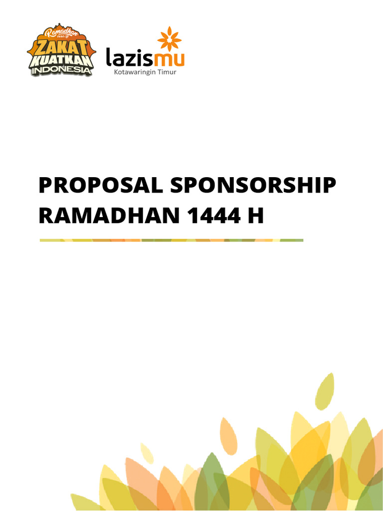 Proposal Sponsorship Ramadhan 1444H | PDF