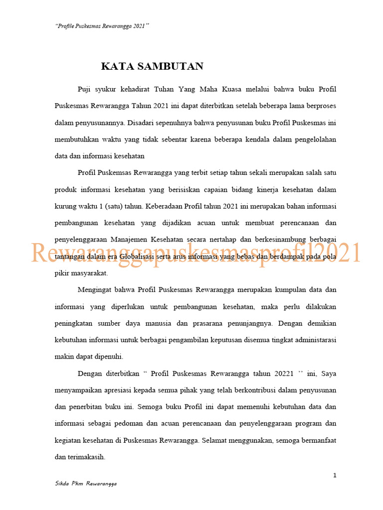 Profil Narasi 2021 | PDF