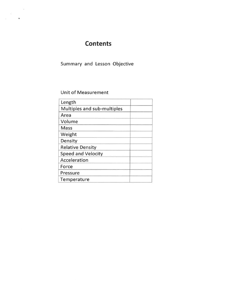 Units of Measure | PDF