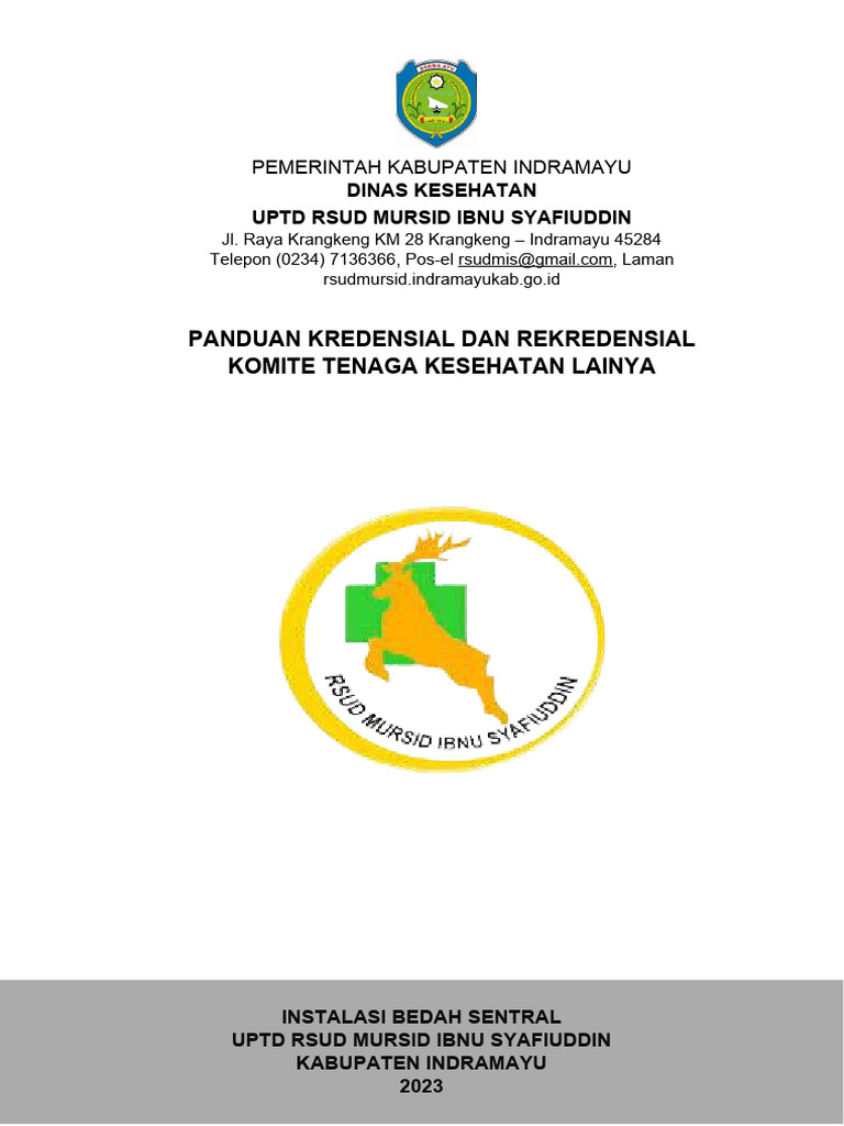 Panduan Kredensial RSUD Indramayu | PDF