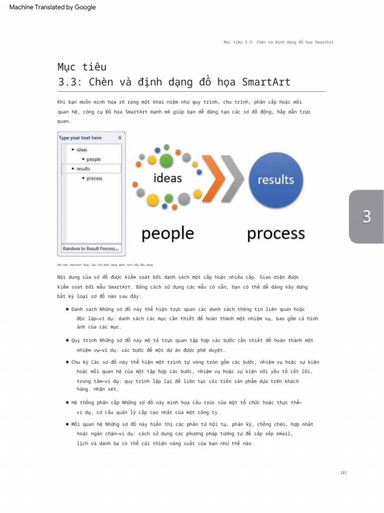 Mục Tiêu 3.3: Chèn Và Định Dạng Đồ Họa Smartart | PDF