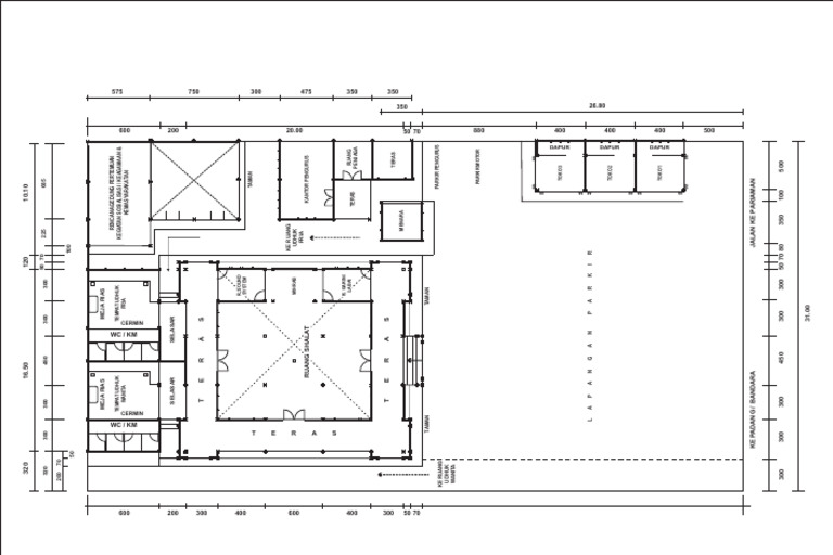 Denah Surau Tangah | PDF