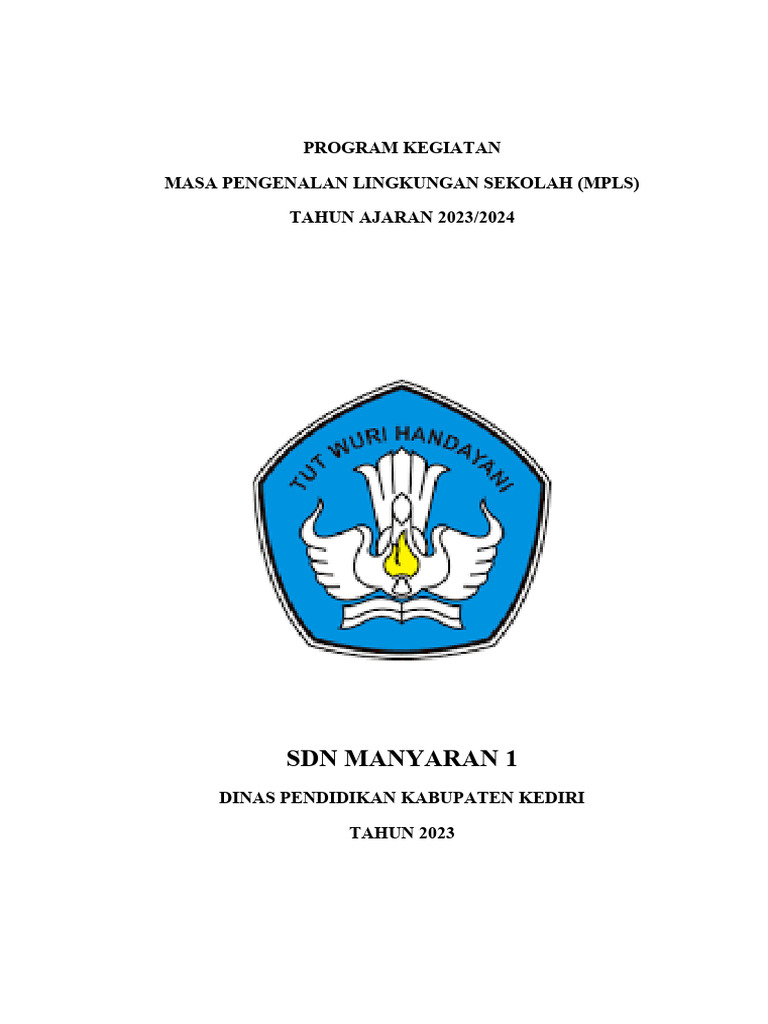 01 Program MPLS SDN Manyaran 1 Tahun Ajaran 2023-2024 | PDF