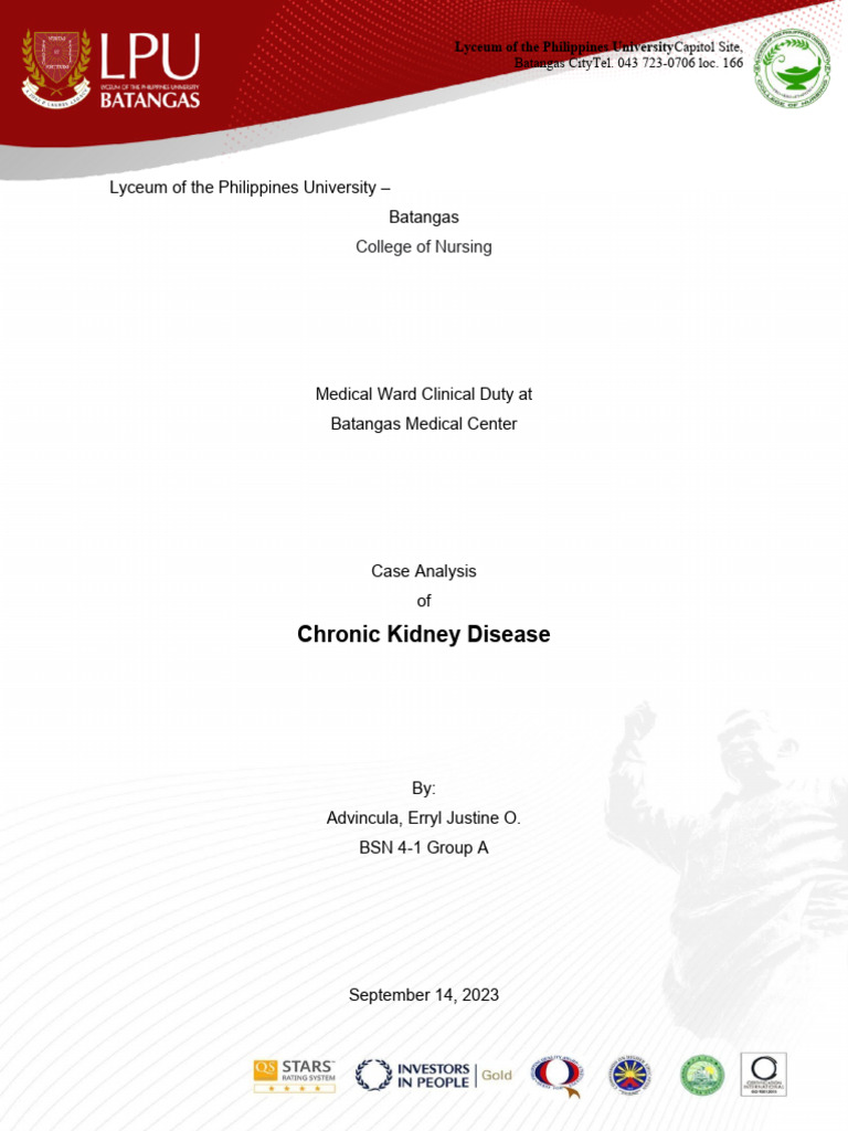 Case Study CKD | PDF | Kidney | Kidney Disease