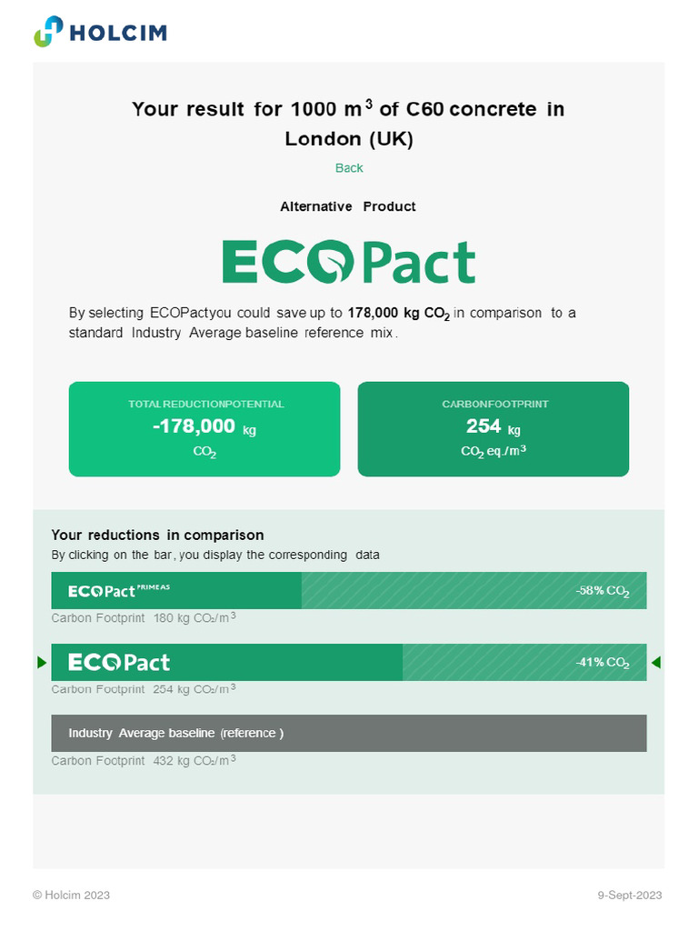 Calculator Ecopact | PDF