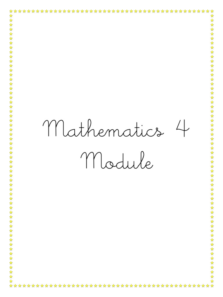 Math4 wk1 | PDF | Numbers | Mathematics
