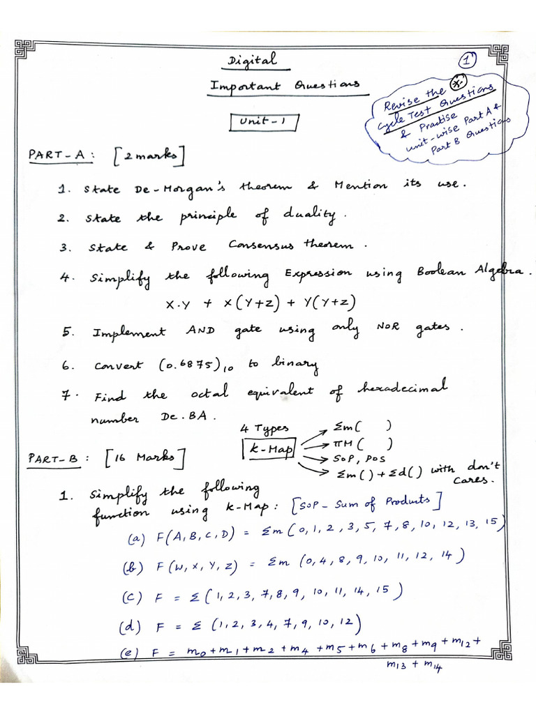 Unit 1 Important Questions | PDF