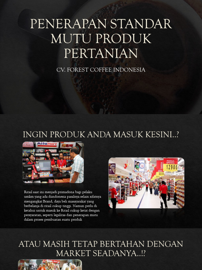 Penerapan Standar Mutu Produk Pertanian - 12072023 | PDF