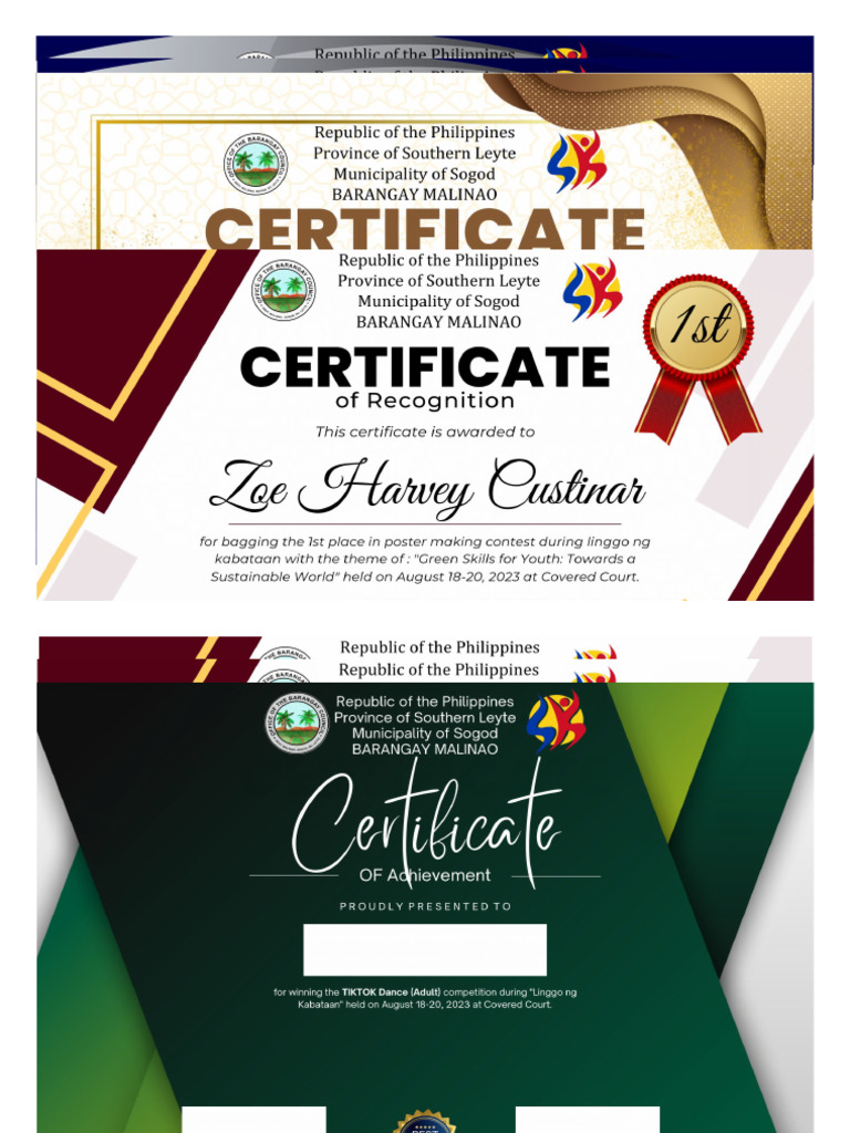 Certificate 2ND | PDF