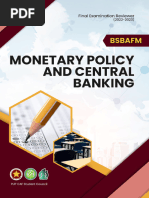 Module in Monetary Policy and Central Banking | PDF | Central Banks | Monetary Policy