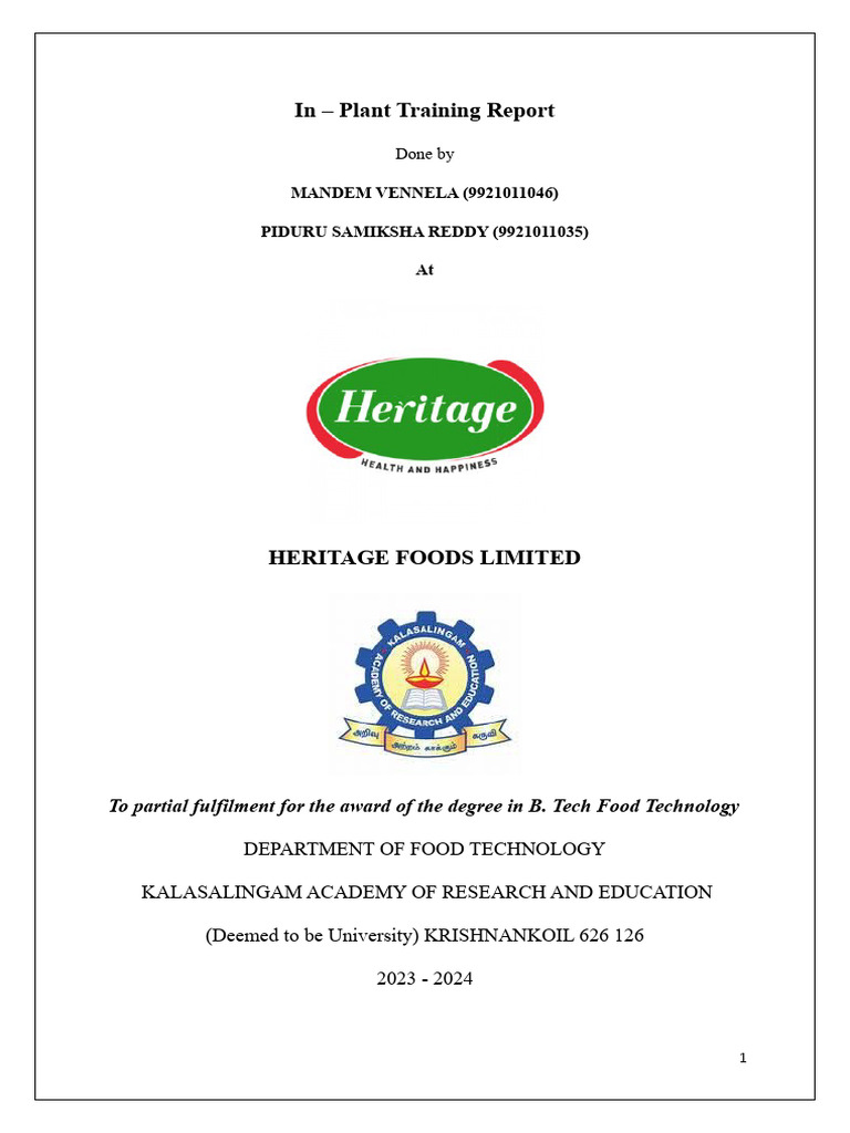 Heritage IPT Report | PDF | Titration | Chemistry