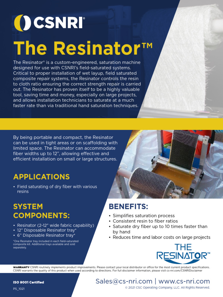 CSNRI PS The-Resinator Oct2021 | PDF