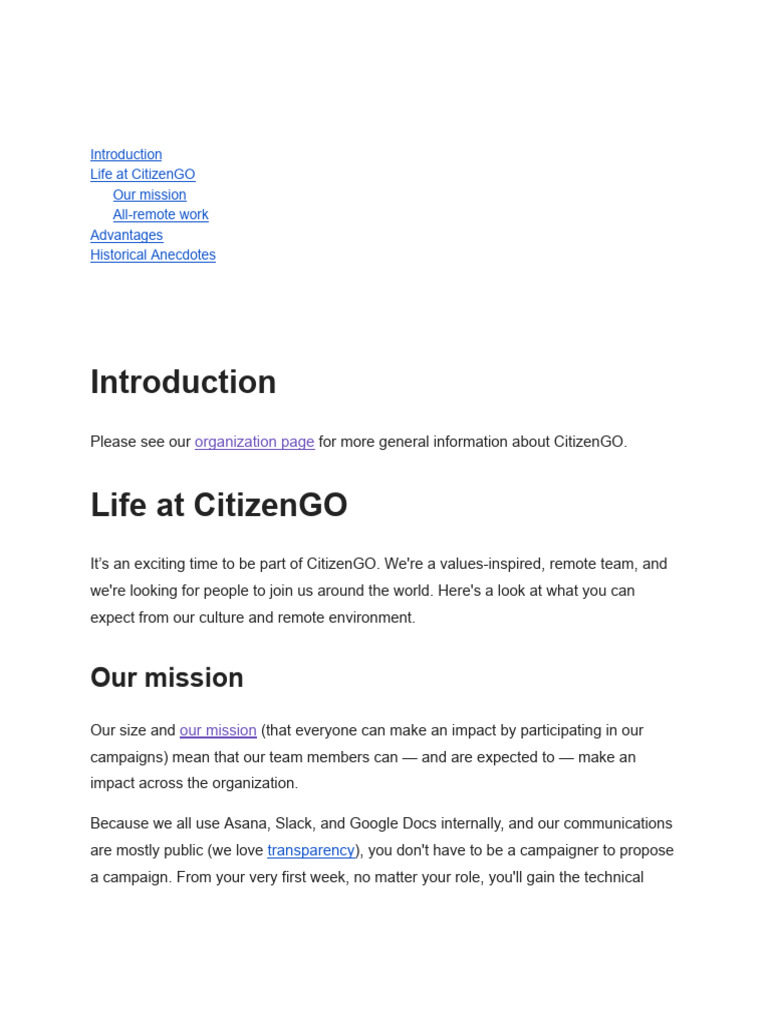CitizenGO Culture | PDF | Nonprofit Organization