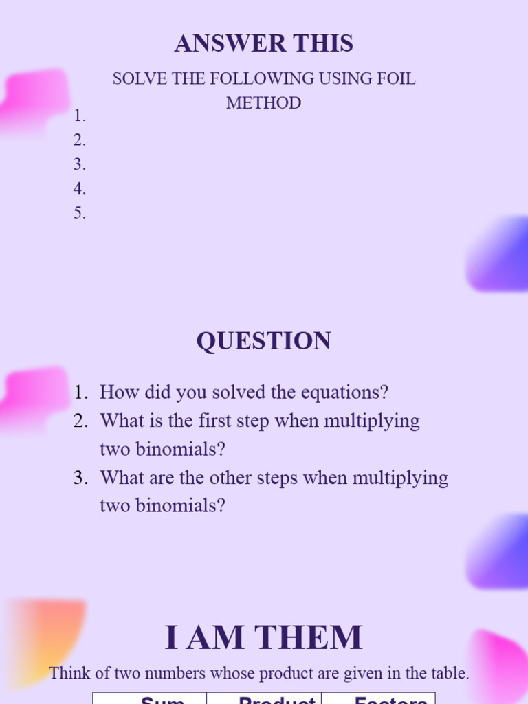 Factoring General Trinomials Guide | PDF | Factorization | Multiplication
